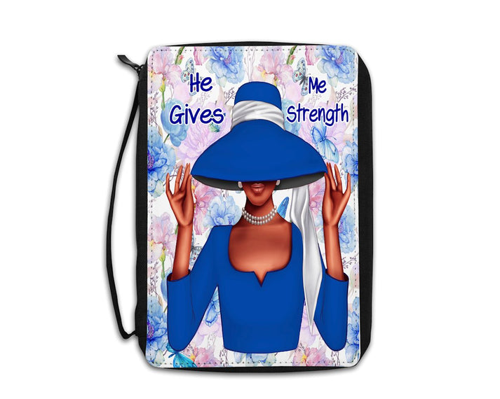 He Gives Me Strength Bible Cover – Creations Of Color